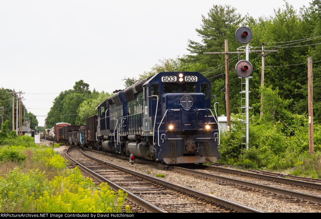 Westbound road freight